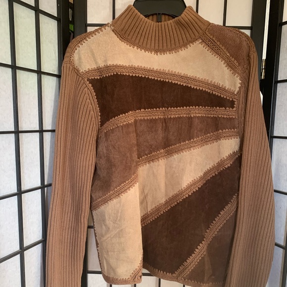 Lisa international | Sweaters | Vintage Lisa International Suede Blend ...